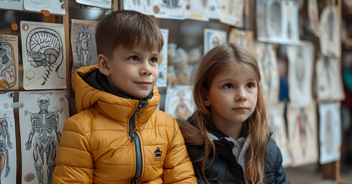 Kids conducted experiments in school's medical lab 451