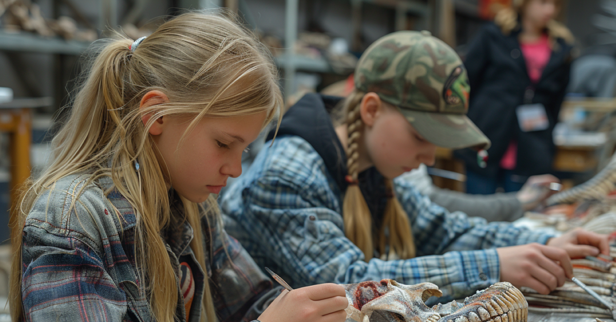 Kids conducted experiments in school's medical lab 453