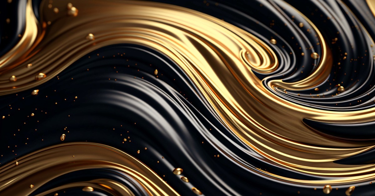 Golden Swirls, Particle Texture, Illustrations Background 142