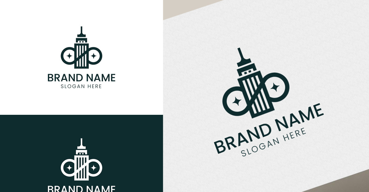 Castle Infinity vector logo-06-81 #425773 - TemplateMonster