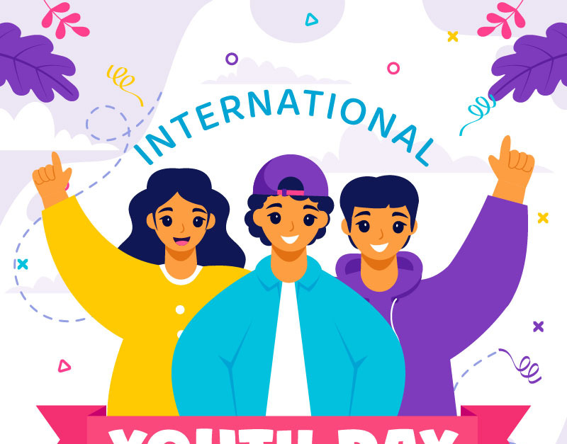 11 Illustration zum Internationalen Tag der Jugend