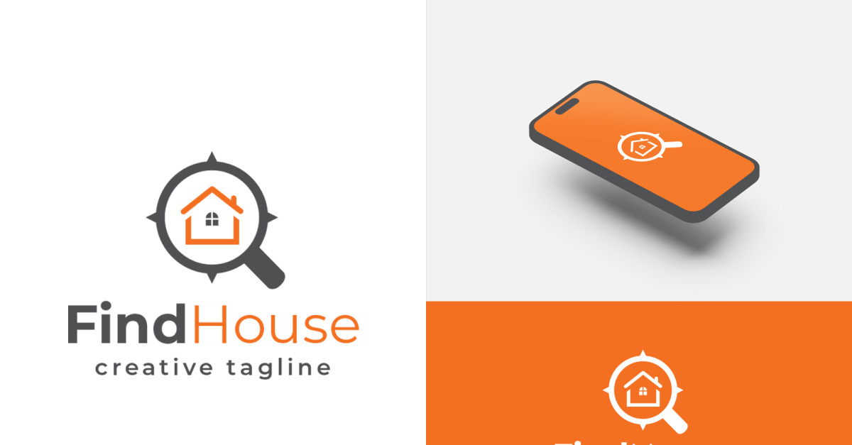 Find House Symble Logo Template #426631 - TemplateMonster