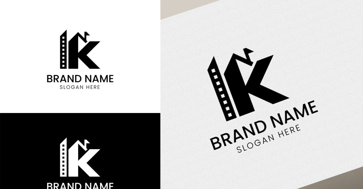 Letter K building logo-06-95 #426737 - TemplateMonster