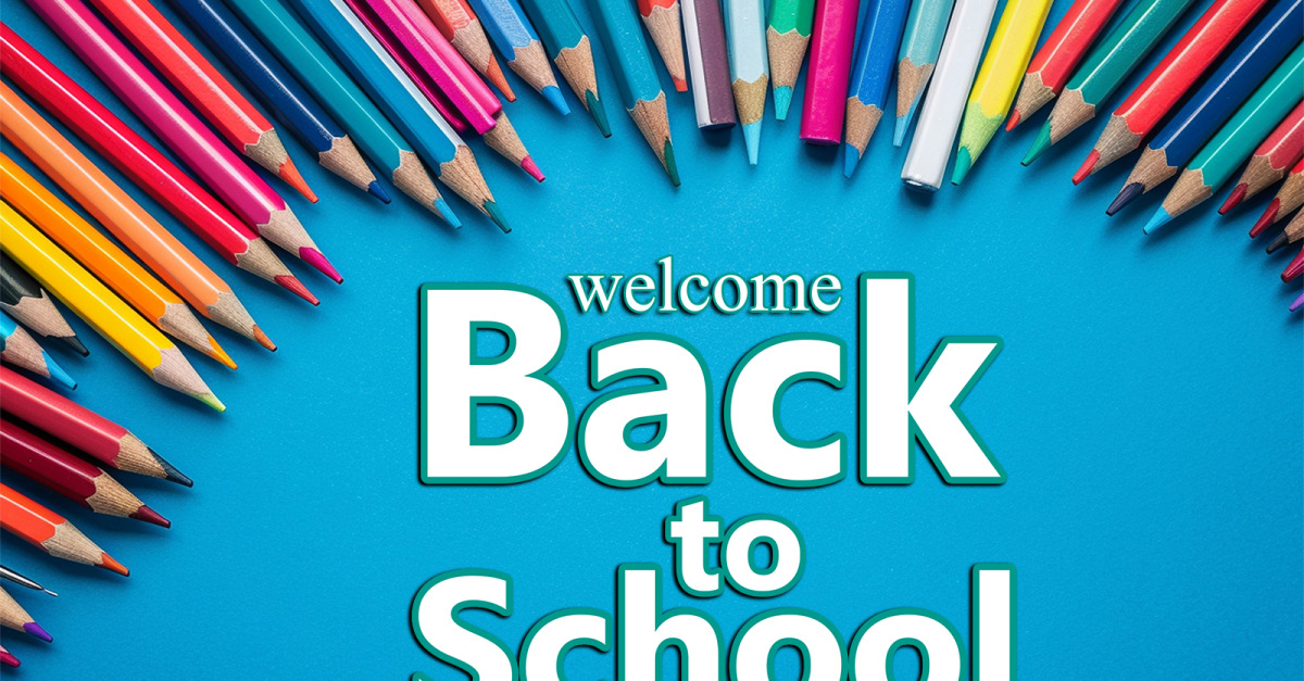 Psd back to school_Welcome back to school design_supplies on a wooden ...