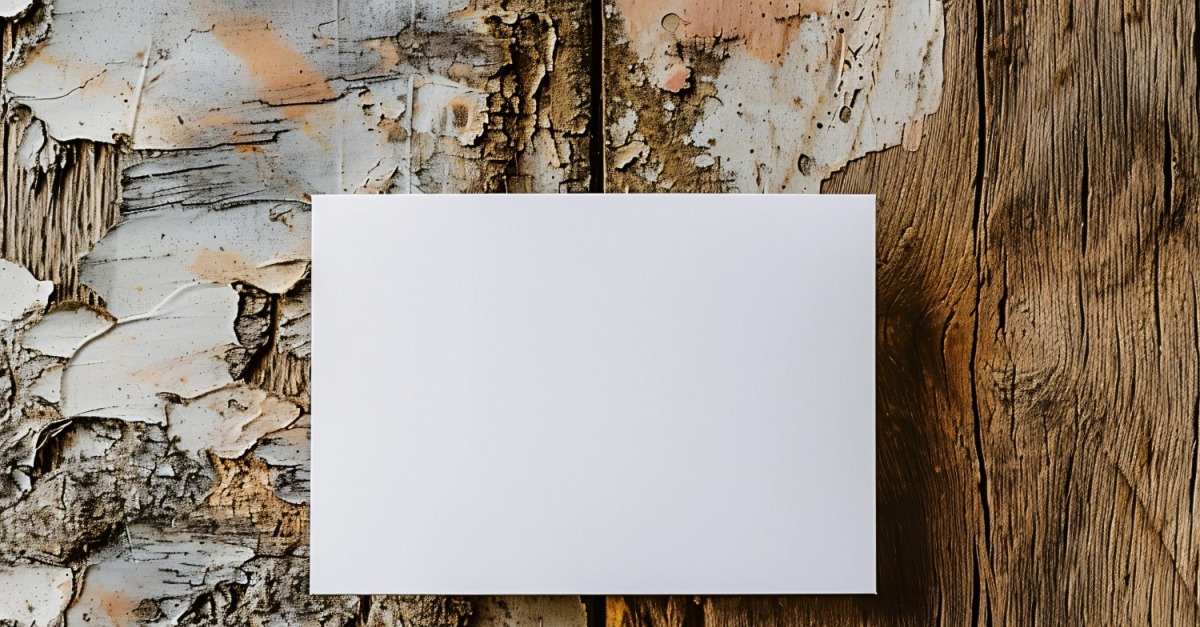 White Paper & Back To Wooden Background 286
