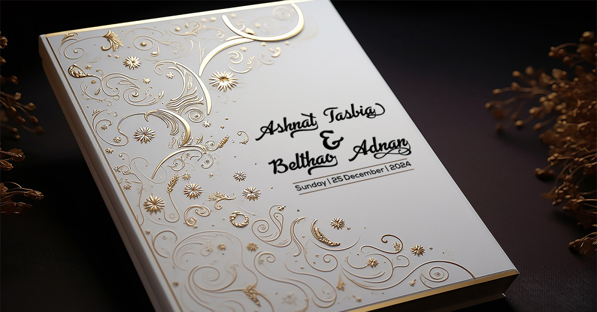 Luxury wedding card_wedding card_invitation card design_editable ...