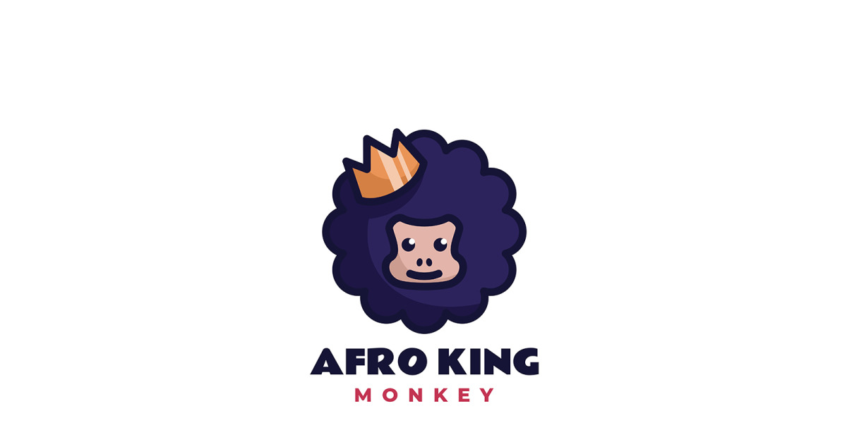 Maymun Basit Maskot Logosu 5 #428139 - TemplateMonster