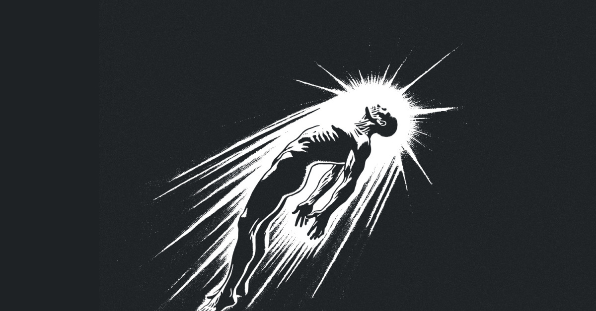 Levitating Figure PNG, Surreal Light Art, Mystical Floating Man ...