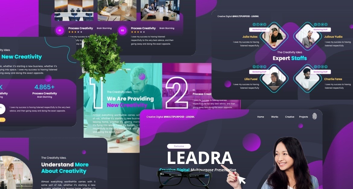 Leadra - Plantillas creativas para Keynote digitales