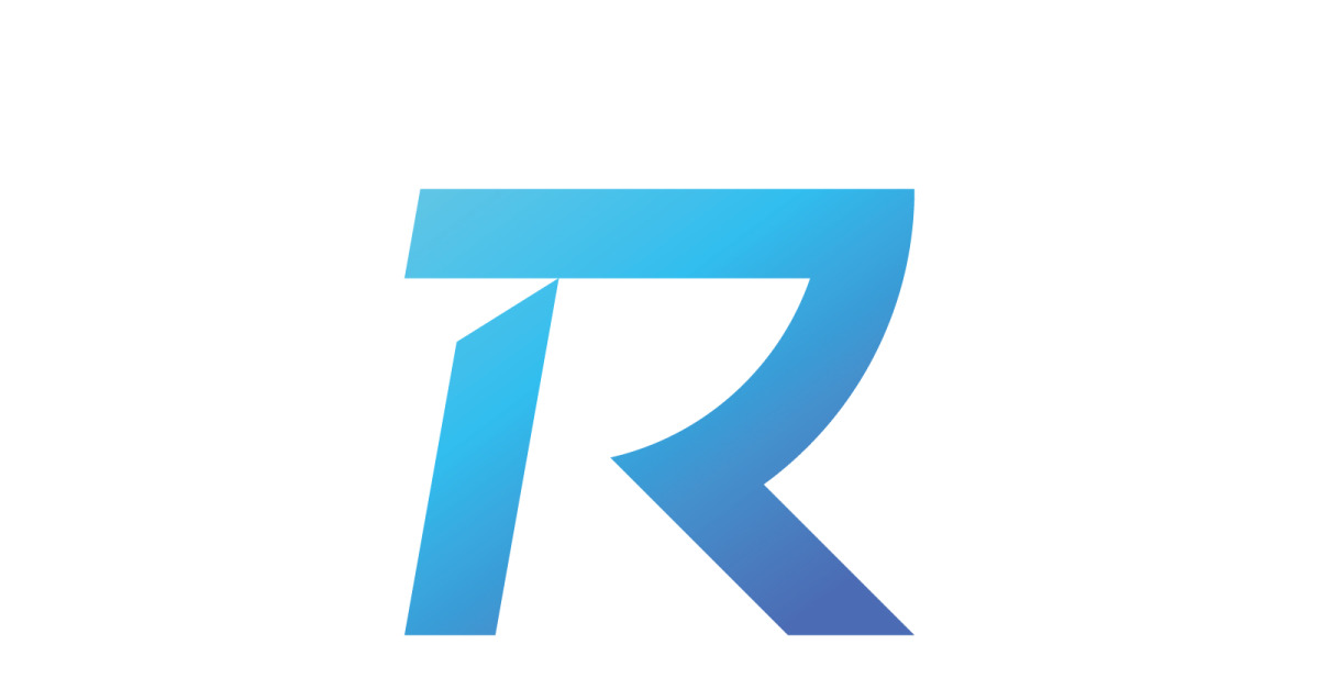 R initial Logo Design Template Vector Illustration V1