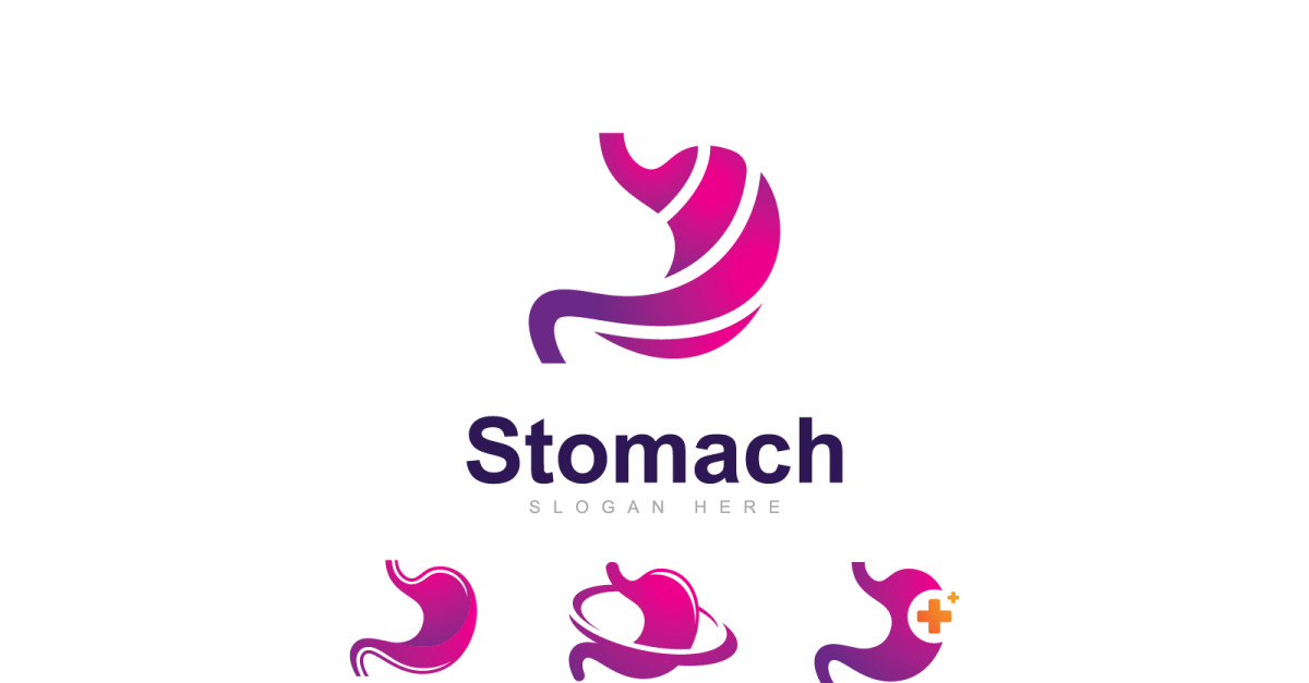 Stomach Care Logo Vector Design Template, Creative stomach Symbol V13