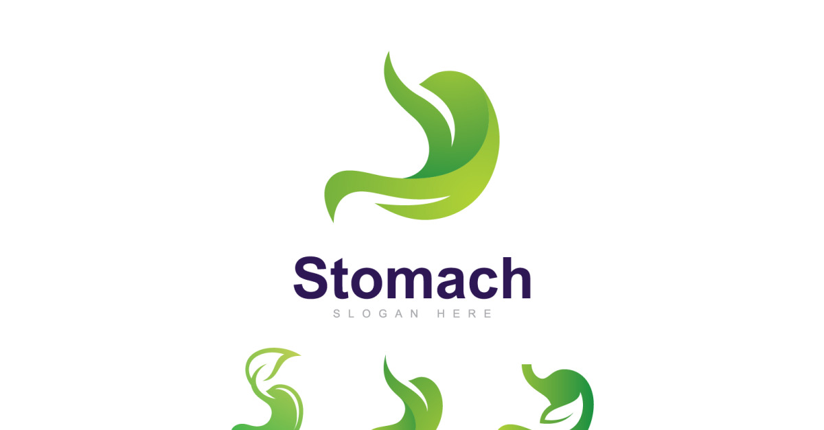 Stomach Care Logo Vector Design Template, Creative stomach Symbol V15