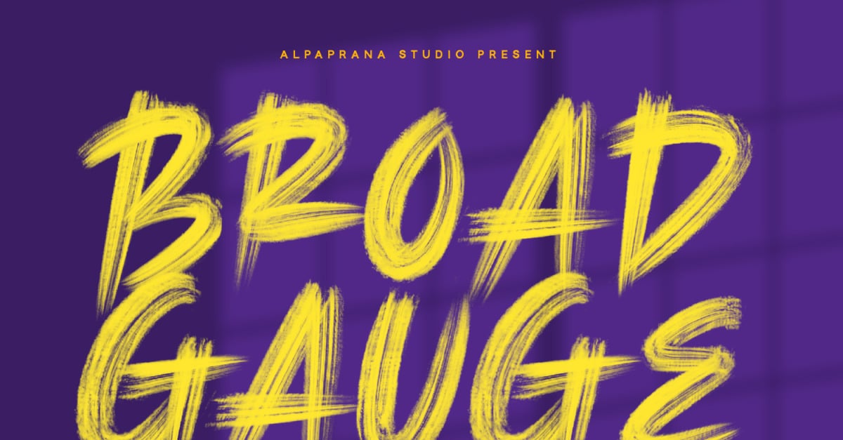 Broad Gauge - SVG Modern Font #429424 - TemplateMonster