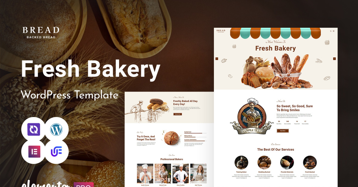 Bread - Bakery And Cookie WordPress Elementor Theme