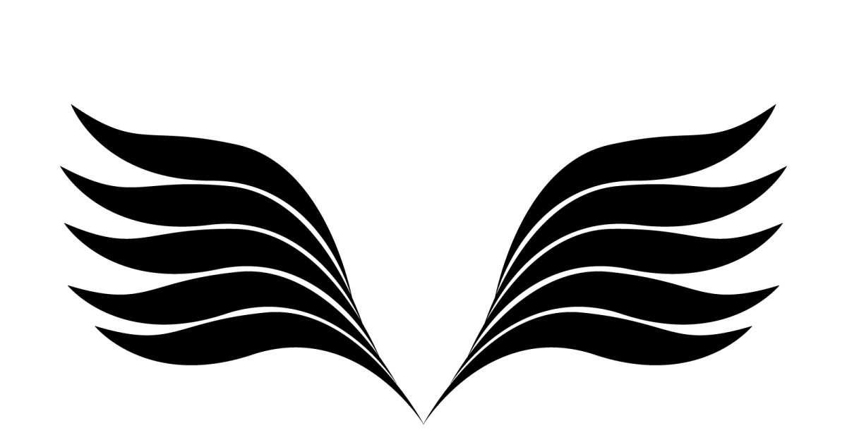 Birds Wings silhouette Vector Art Illustration