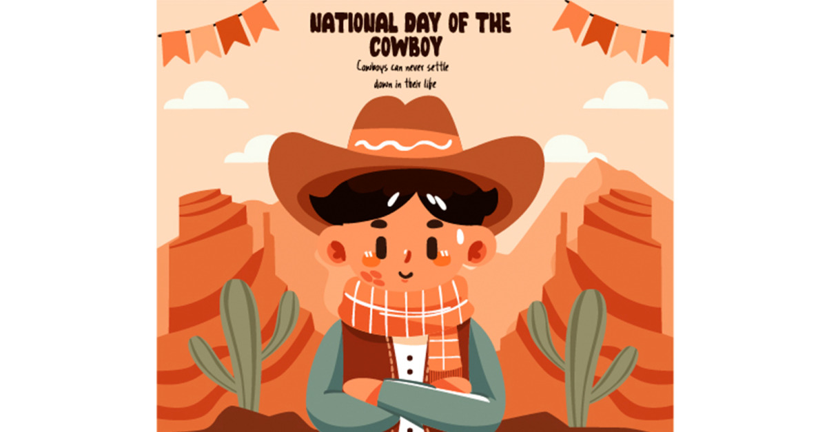 Cowboy Day Celebration (flat design) - TemplateMonster