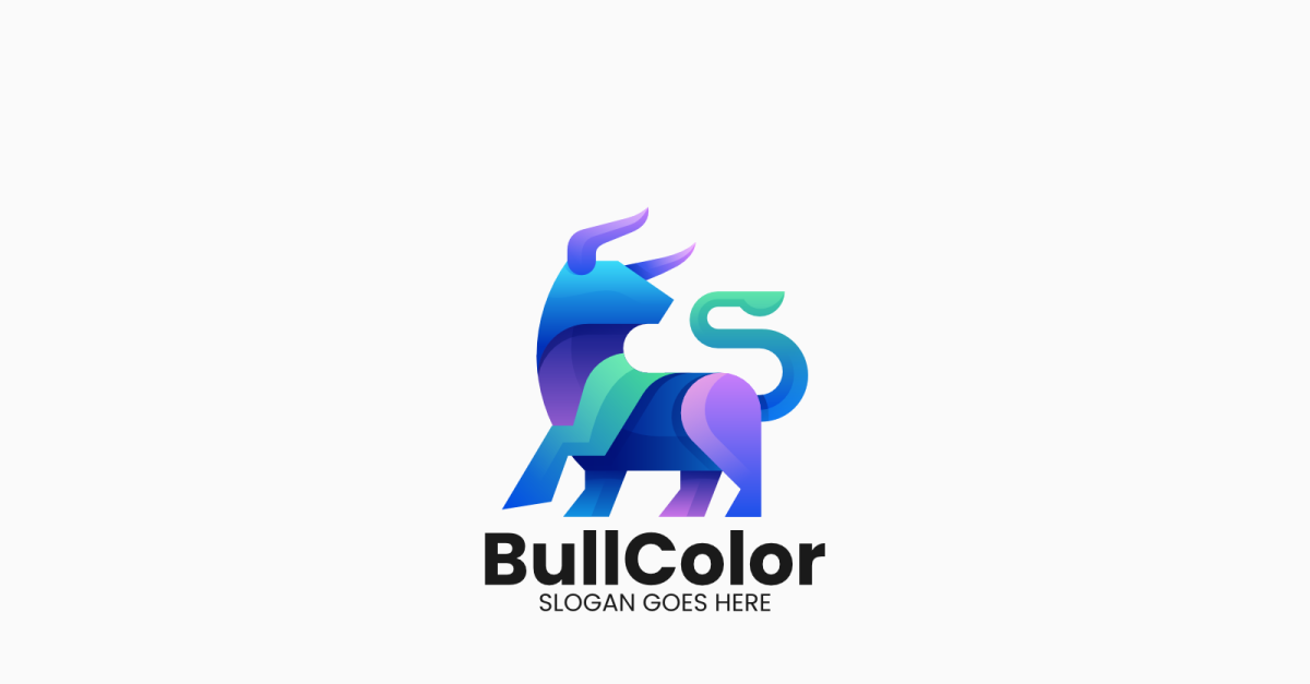 Bull Gradient Colorful Logo 1 #430423 - TemplateMonster Bull Gradient Colorful Logo 1 #430423 - TemplateMonster
