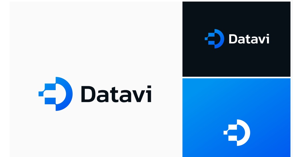 Letter D Connect Technology Logo #430535 - TemplateMonster