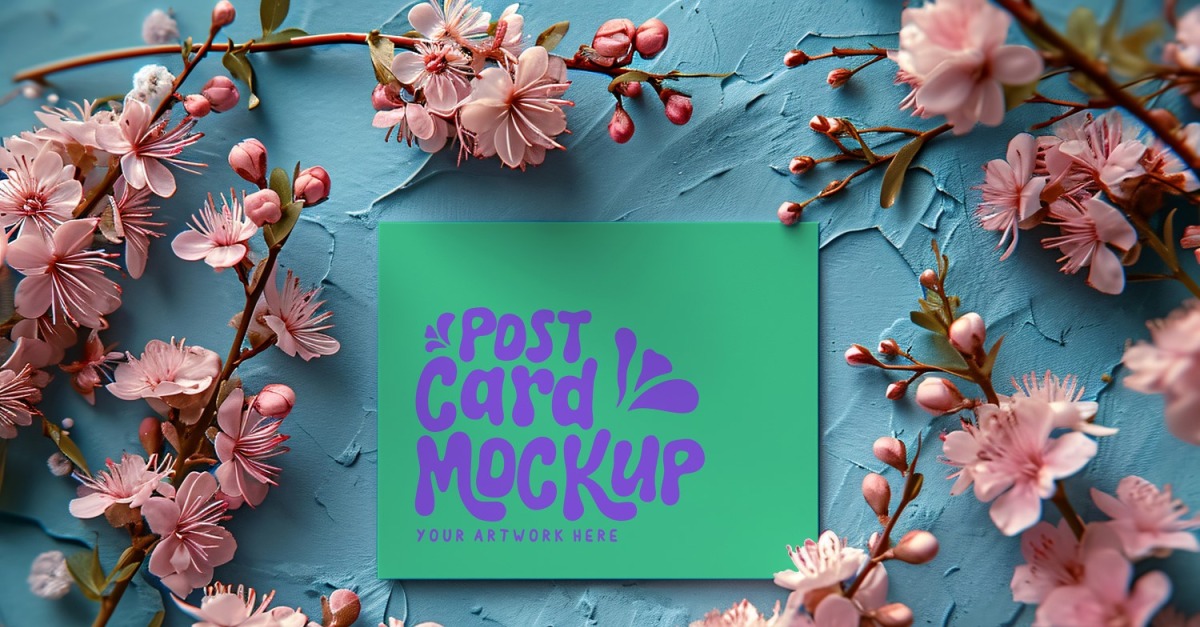 Greeting Card Flat Lay Design Mockup 92 - TemplateMonster