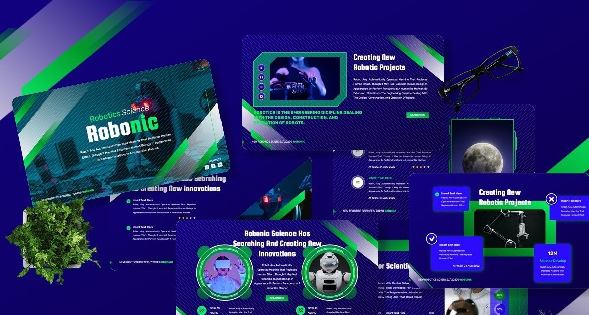 Robonic - Robotics Googleslide Templates - TemplateMonster