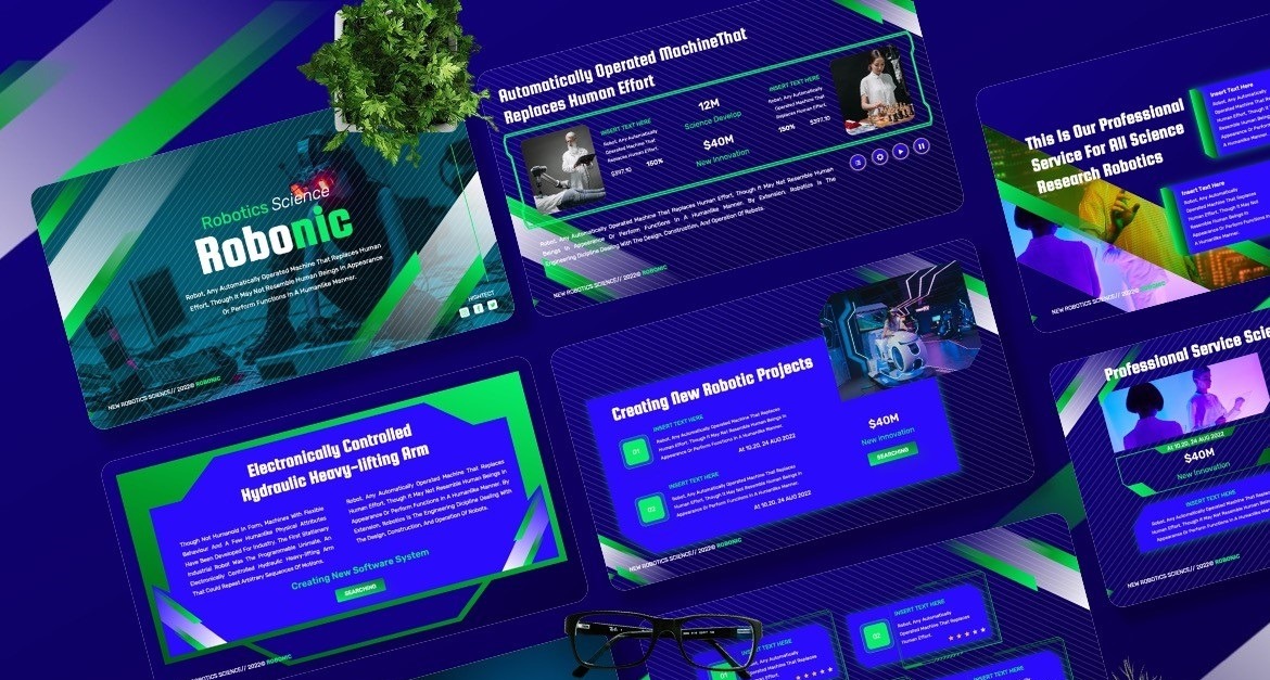 Robonic - Robotics Keynote Templates - TemplateMonster