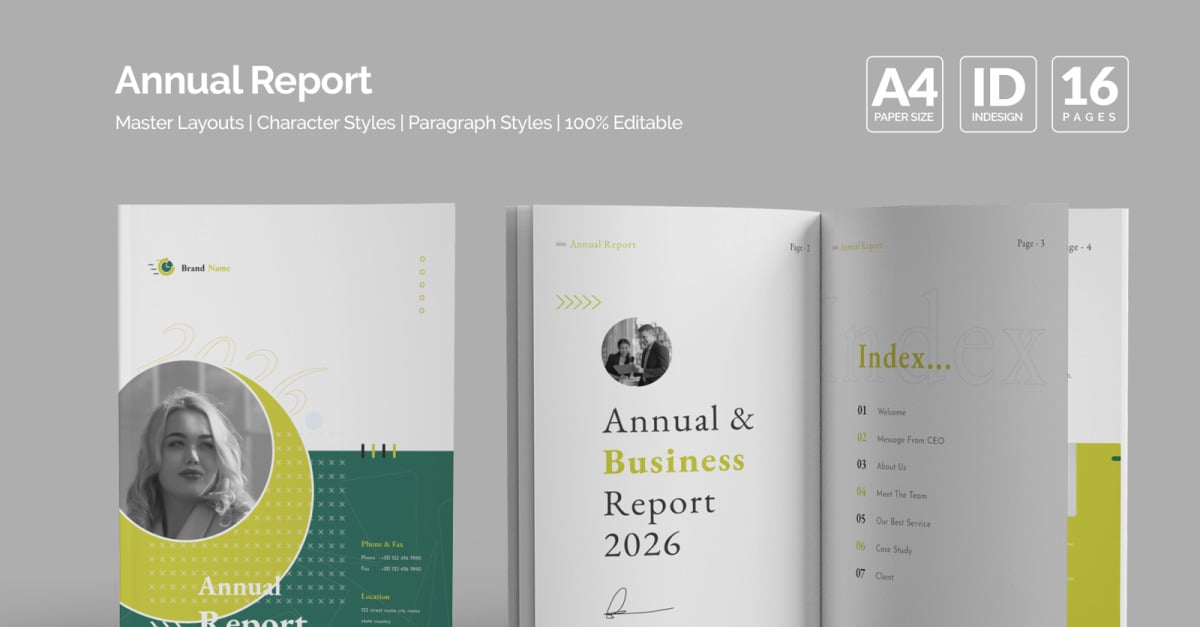 Annual Report Template 2024 #430981 - TemplateMonster