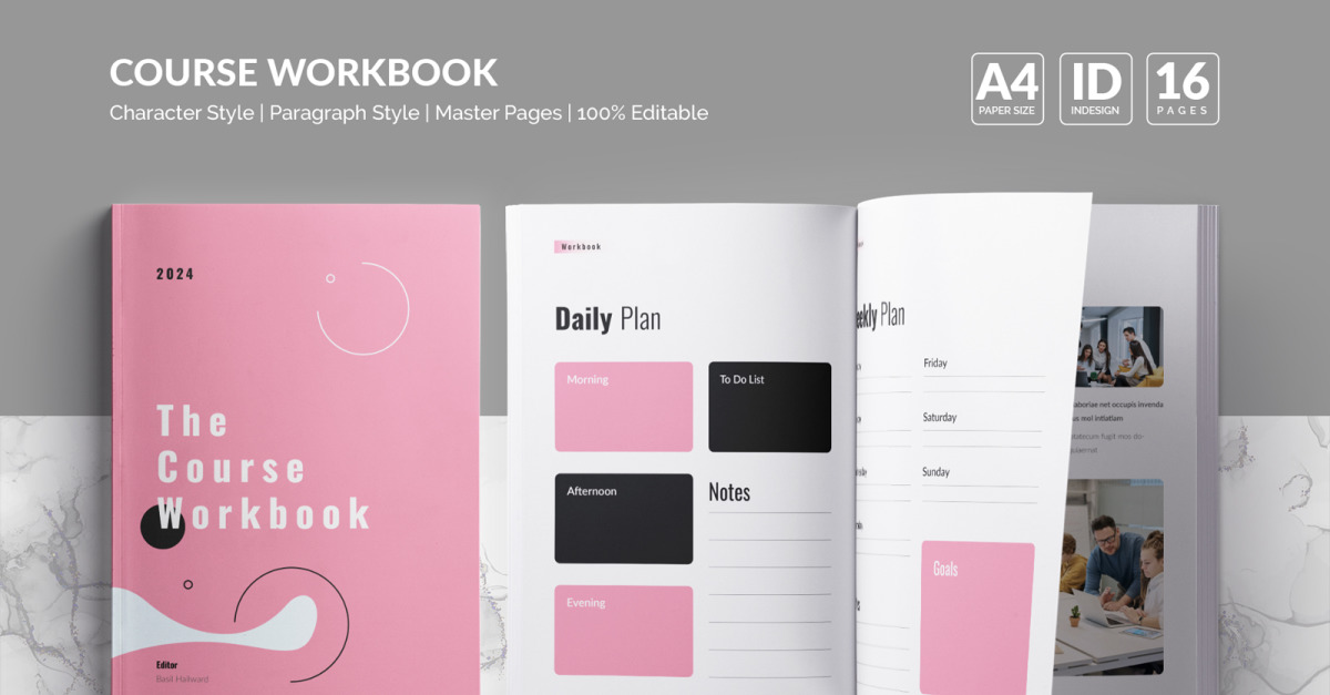 Modèle de cahier de cours (InDesign) - TemplateMonster