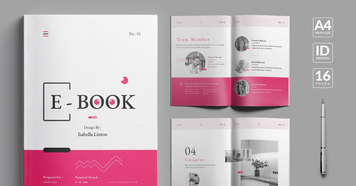 Ebook Brochure Template 2024 #430990 - TemplateMonster