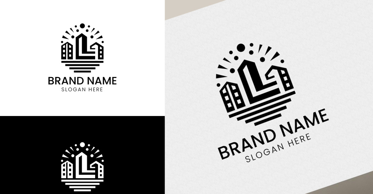 Litera logo budynku LG-07-166 #430959 - TemplateMonster