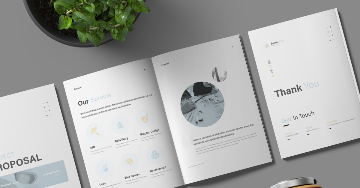 Modèle de proposition de projet (InDesign) - TemplateMonster