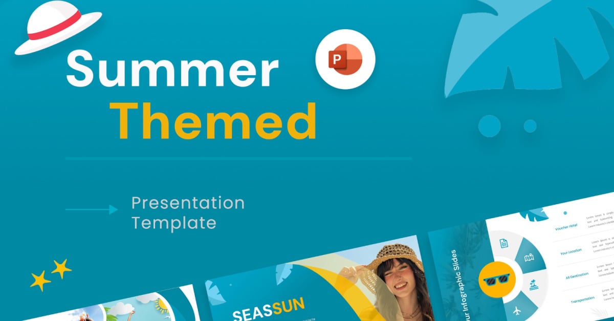 Seassun - Summer Themed PowerPoint Template - TemplateMonster