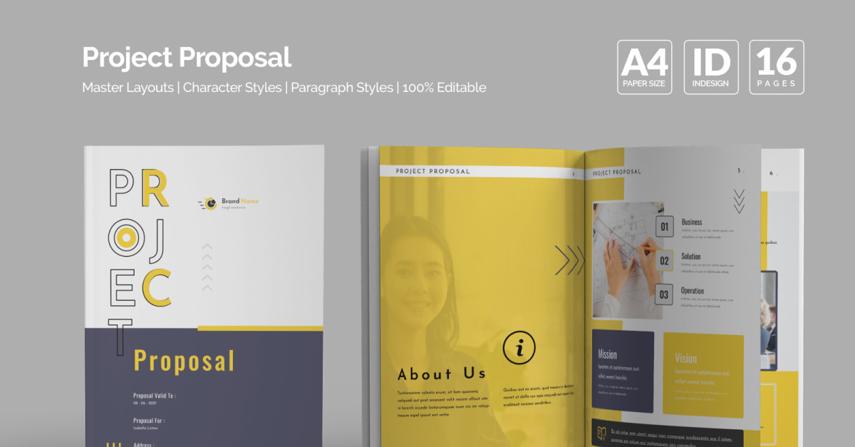 Project Proposal Template - (INDD) #431000 - TemplateMonster