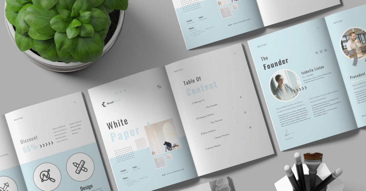 White Paper Design Template #431001 - TemplateMonster