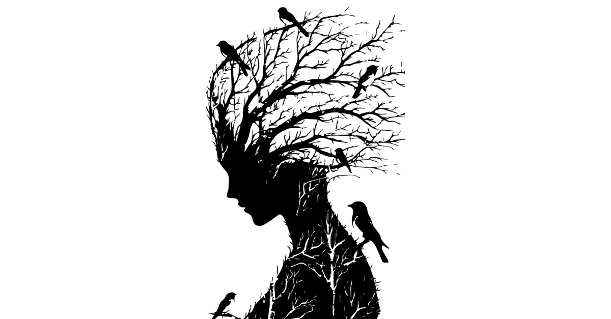 A-hauntingly-beautifulhuman-silhouette-crafted-from-entwined-tree-branches