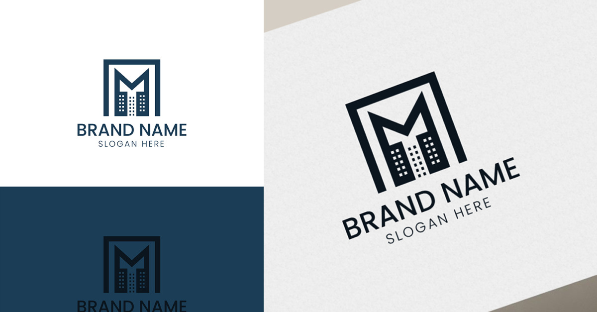 Letra m edificio moderno logo-07-185 - TemplateMonster