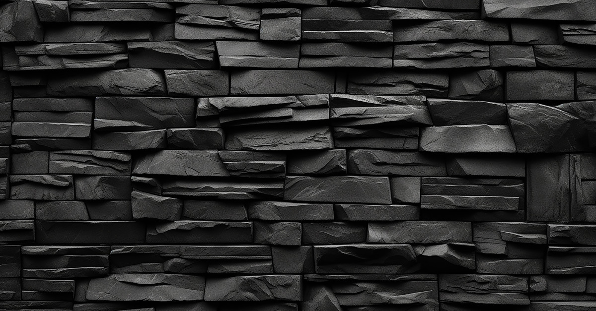 Grey stone wall_black stone wall pattern_dark stone_dark stone wall