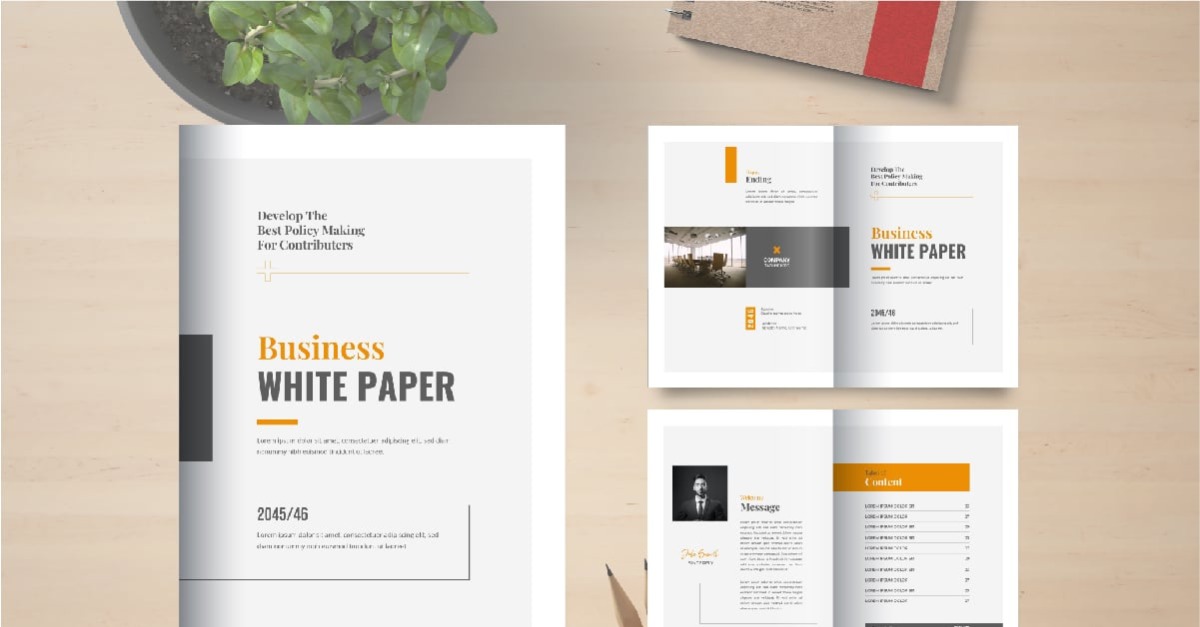 Corporate business white paper or Company white paper brochure design ...