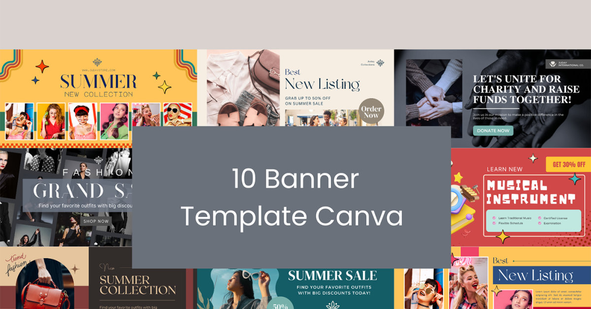 Modèle de bannière élégant pour Canva - TemplateMonster