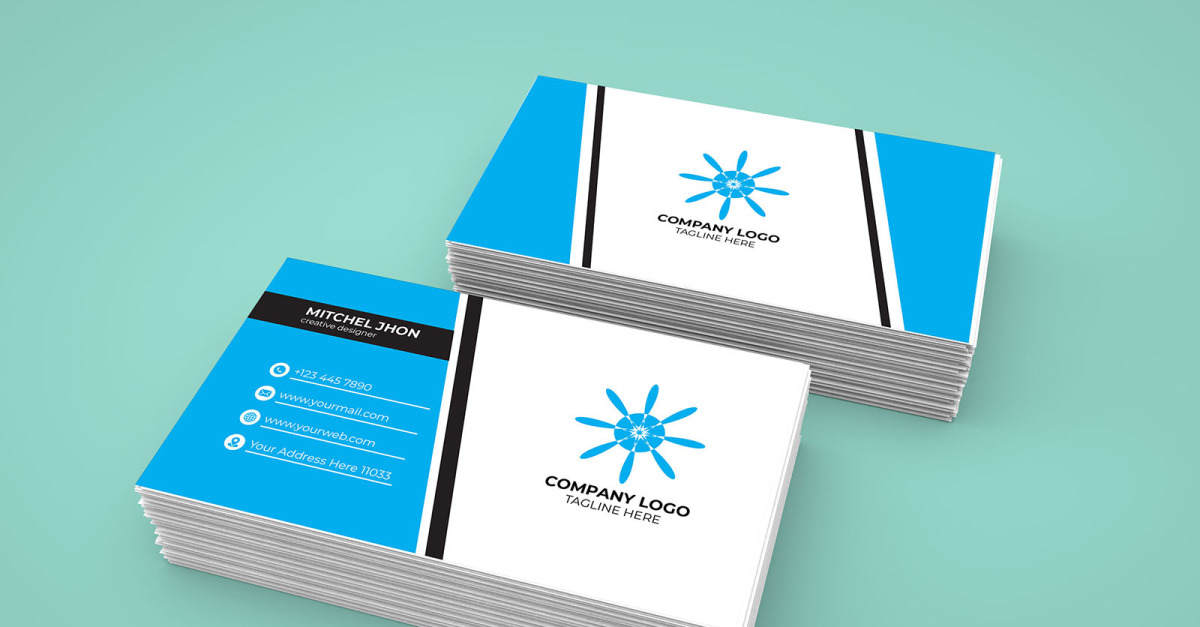 Business Card Template Design Layout Design - TemplateMonster