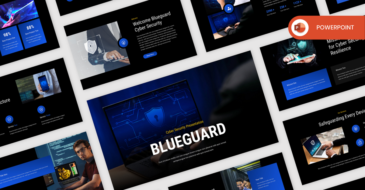 Blueguard - Modello PowerPoint sulla sicurezza informatica