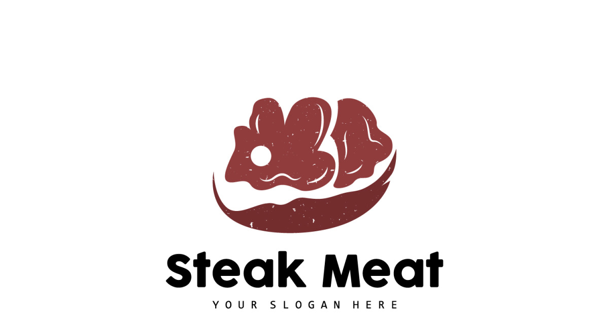 Barbekü ızgarası taze et logo tasarımı V3 - TemplateMonster