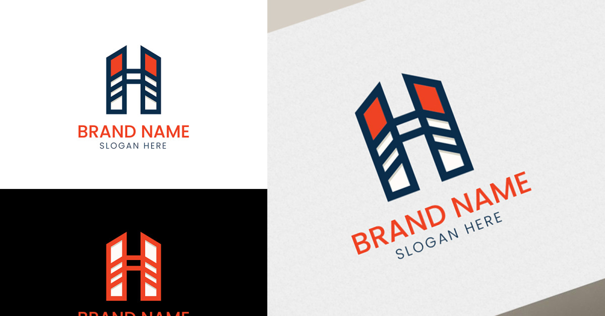 Letter H architecture logo-07-207 #432541 - TemplateMonster
