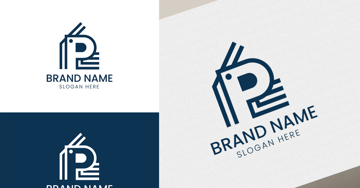 Letter P architecture logo-07-200 #432527 - TemplateMonster