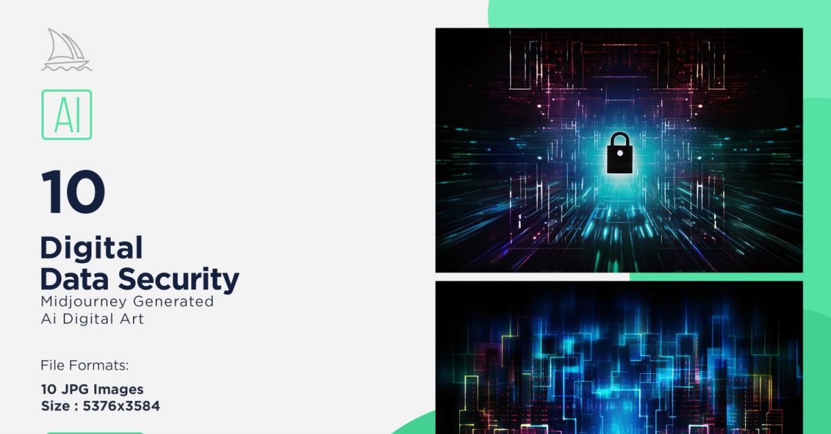 Visualizing Digital Data Security Set 11 - TemplateMonster