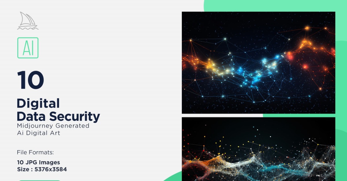 Visualizing Digital Data Security Set 18 - TemplateMonster