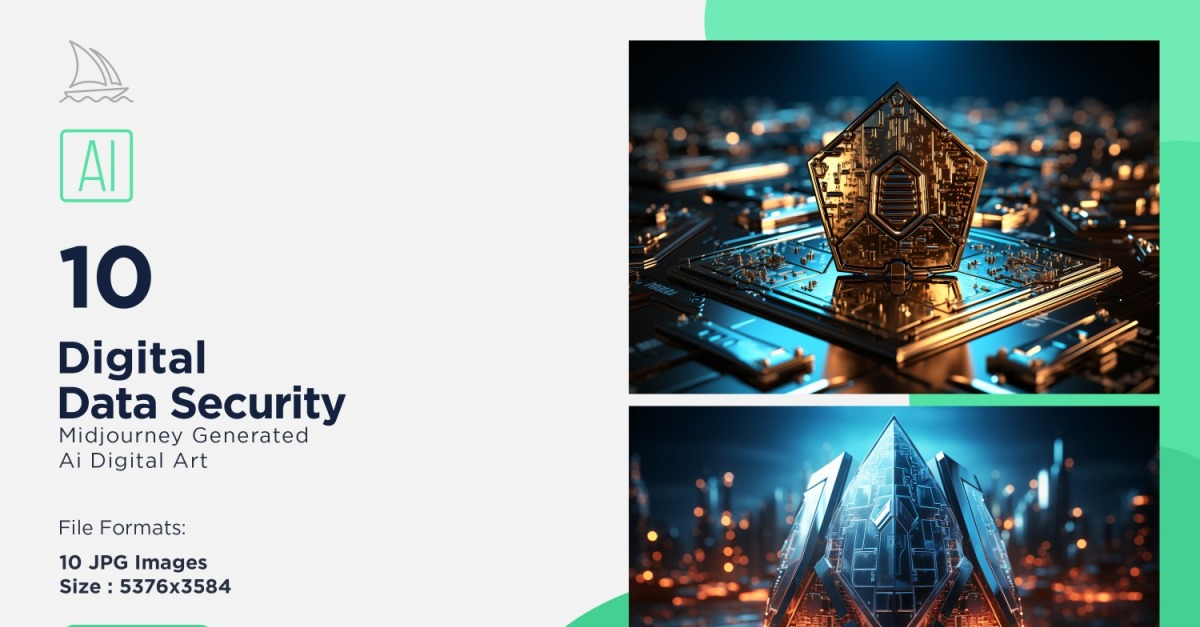 Visualizing Digital Data Security Set 1 - TemplateMonster