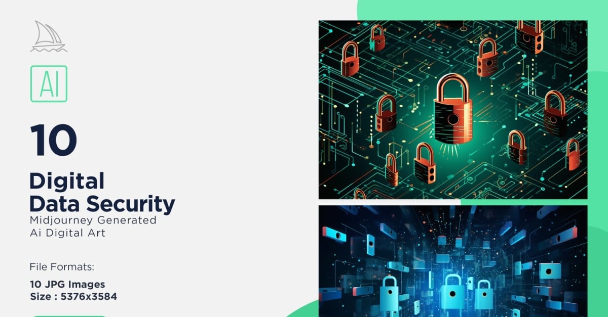 Visualizing Digital Data Security Set 5 Templatemonster