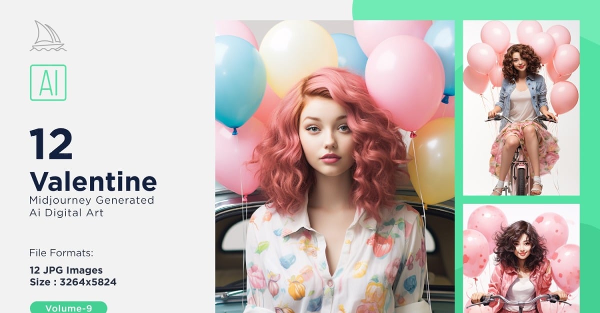 Celebra Decorado para el día de San Valentín Set V-9