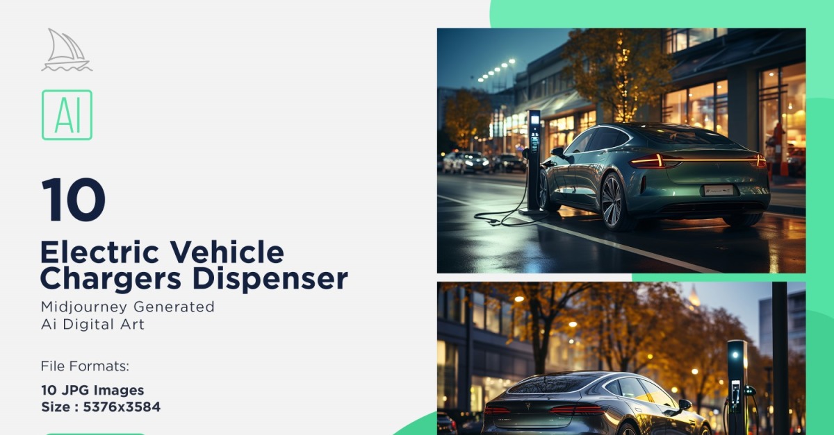 Electric Vehicle Chargers Dispenser 10 Set V-2