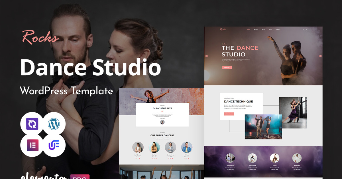 Roksdance – Dancing Academy And Dancing Studio WordPress Elementor | CollectWP